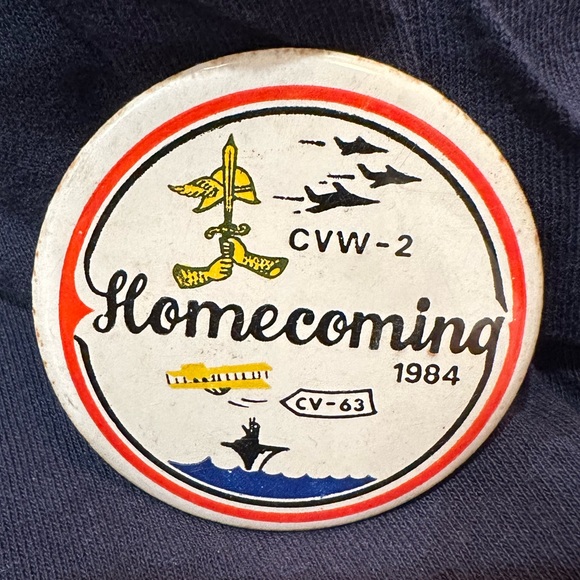 FOTO-ME | Accessories | 984 Uss Kitty Hawk Carrier Air Wing Two Homecoming Button | Poshmark